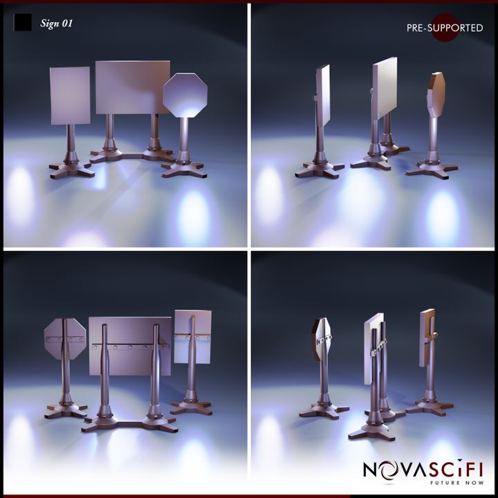 3D Printable Sign 01 by NovaSciFi